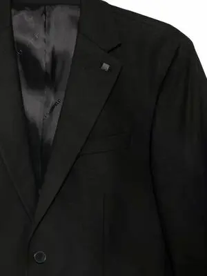 Karl Lagerfeld Notched-lapel Single-breasted Blazer - Black
