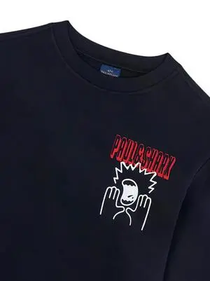 Paul & Shark Graphic Print Crew Neck Sweatshirt