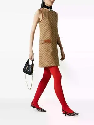 Gucci Gg Supreme Sleeveless Minidress