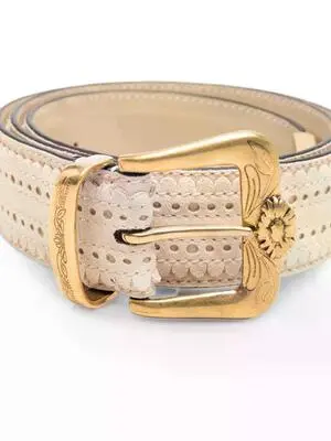 Ermanno Scervino Laser-cut Leather Belt