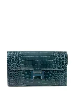 Hermès Constance Long Wallet - Blue