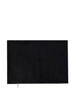 LA ROSE Frayed-edge Scarf - Black