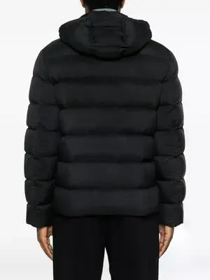 Herno Quilted Hooded Jacket - Black