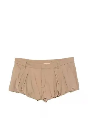 N°21 Pleated Bubble-hem Shorts