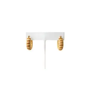WHALE TAIL WEAVING Neutrals / Single Stave Earrings