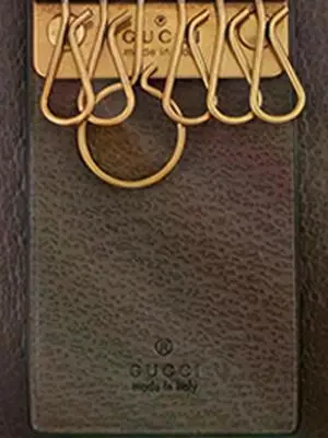 Gucci 2016-2026 Gg Supreme Web Ophidia Case Key Holder