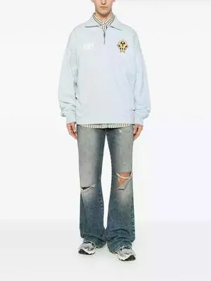 Off-White Logo Patch Half-zip Sweater