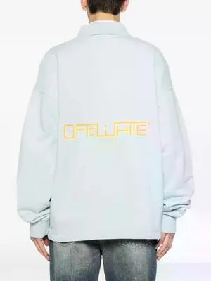 Off-White Logo Patch Half-zip Sweater