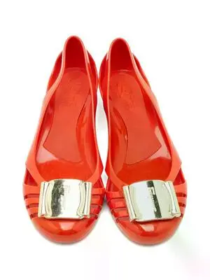 FERRAGAMO Bermuda Ballet Flats - Red