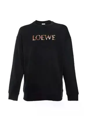 Loewe Logo Embroidered Crewneck Sweatshirt