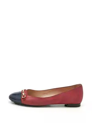 TOD'S Cap-toe Buckle Ballet Flats