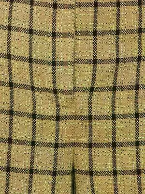 GANNI Checked Pleated Tweed Shorts