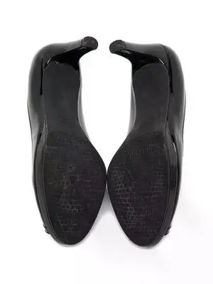 STUART WEITZMAN Patent Leather Peep-toe Pumps