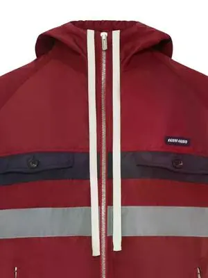 Miu Miu Oversized Logo Patch Jacket