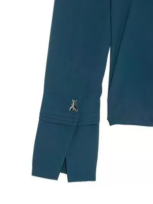 Patrizia Pepe Tie-neck Long-sleeve Blouse - Blue