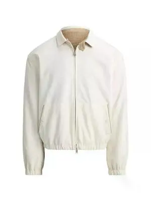 Ralph Lauren Purple Label Embroidered Logo Bomber Jacket