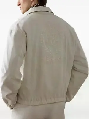 Ralph Lauren Purple Label Embroidered Logo Bomber Jacket