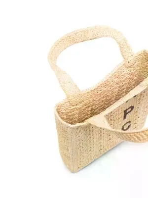A.p.c. Embroidered Woven Tote Bag