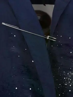 MARIA CALDERARA Paint-splatter Notched-lapel Coat
