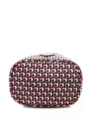 Prada 2000-2013 Tessuto Geometric Print Drawstring Pouch