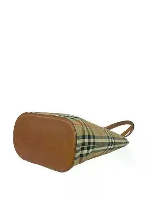 Burberry Haymarket Check Canvas Tote Bag