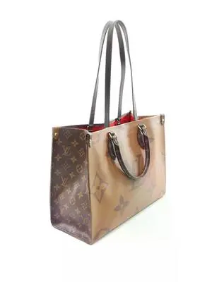 LOUIS VUITTON Giant Monogram Reverse Onthego Mm Satchel - Brown