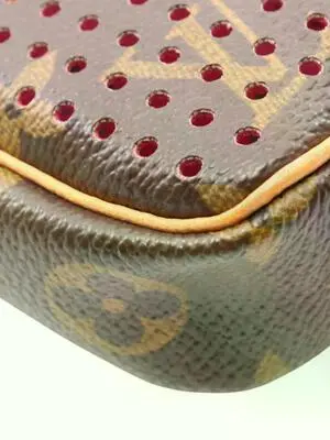 LOUIS VUITTON Monogram Perforated Pochette Accessoires Shoulder Bag - Brown