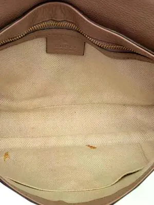 Gucci Soho Chain Flap Crossbody Bag - Brown