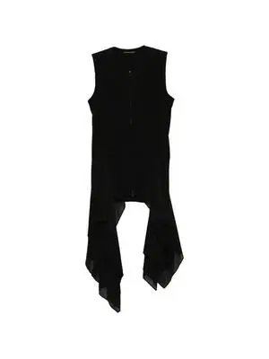 Yohji Yamamoto Ruffled Zip-up Top