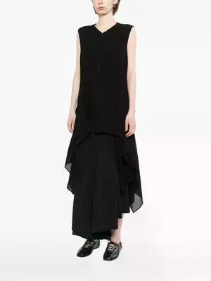 Yohji Yamamoto Ruffled Zip-up Top