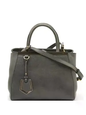Fendi 2jours Leather Tote Bag