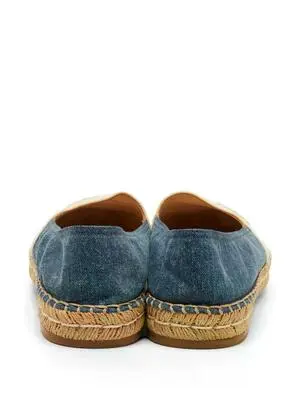 Prada Embroidered Ballet Flats