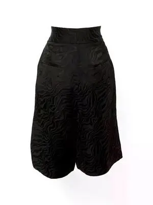 Sandro Jacquard Culottes With Side Buckle Detail