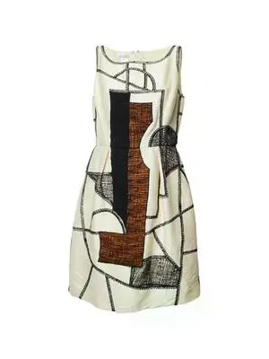 Oscar De La Renta Pleated Cocktail Dresses