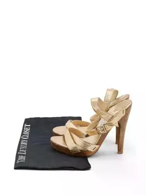 JIMMY CHOO Criss-cross Ankle-strap Sandals