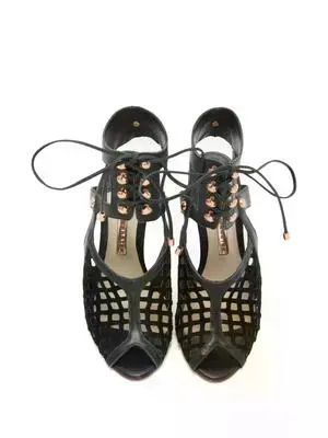 SOPHIA WEBSTER Jetta Lace-up Peep-toe Sandals