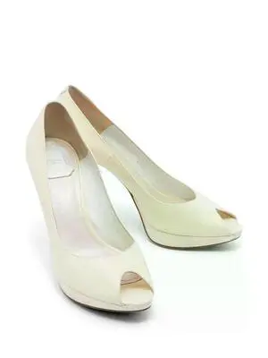 Dior Miss Peep-toe Pumps - Neutrals