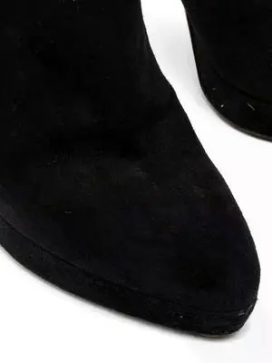 Gucci Suede Platform Ankle Boots