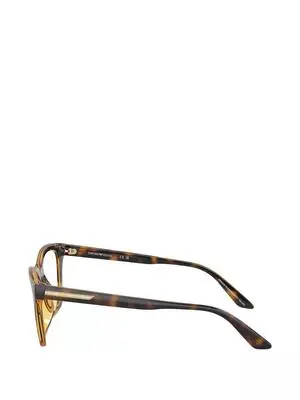 Emporio Armani Tortoiseshell-effect Rectangle-frame Sunglasses