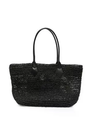 VIVIENNE WESTWOOD Small Alana Woven Tote Bag