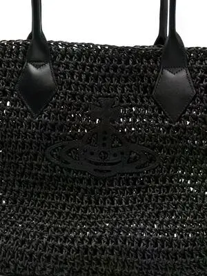 VIVIENNE WESTWOOD Small Alana Woven Tote Bag