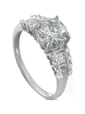 LB EXCLUSIVE 14k White Gold Diamond Ring - Silver