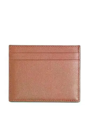 Valentino Garavani Vlogo Walk Card Holder In Calfskin - Brown