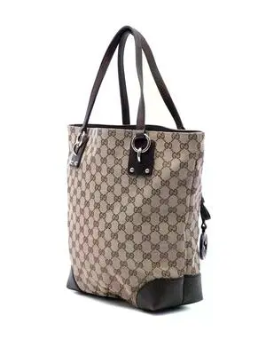 Gucci Gg Canvas Gg Charm Tote Bag
