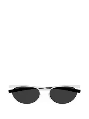 Saint Laurent Oval-frame Sunglasses - Silver