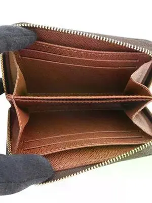 LOUIS VUITTON 2000-2026 Monogram Zippy Coin Pouch - Brown