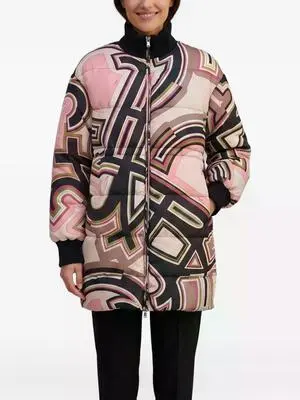 Emilio Pucci Geometric-print Padded Coat