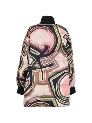 Emilio Pucci Geometric-print Padded Coat