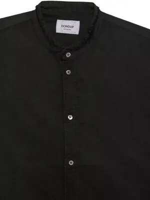 DONDUP Frayed Mandarin-collar Shirt