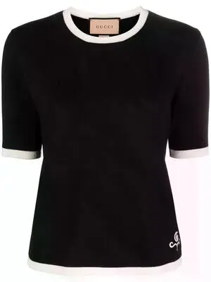 Gucci Wool T-shirt With Contrasting Trim